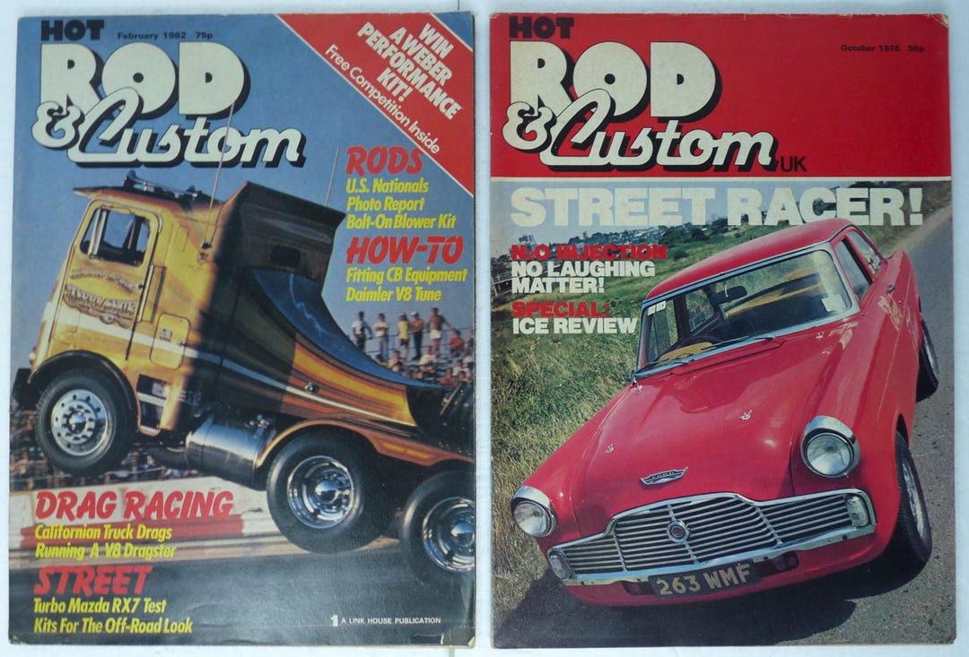 Vintage Rare Find, Hot Rod & Custom Magazine - Etsy
