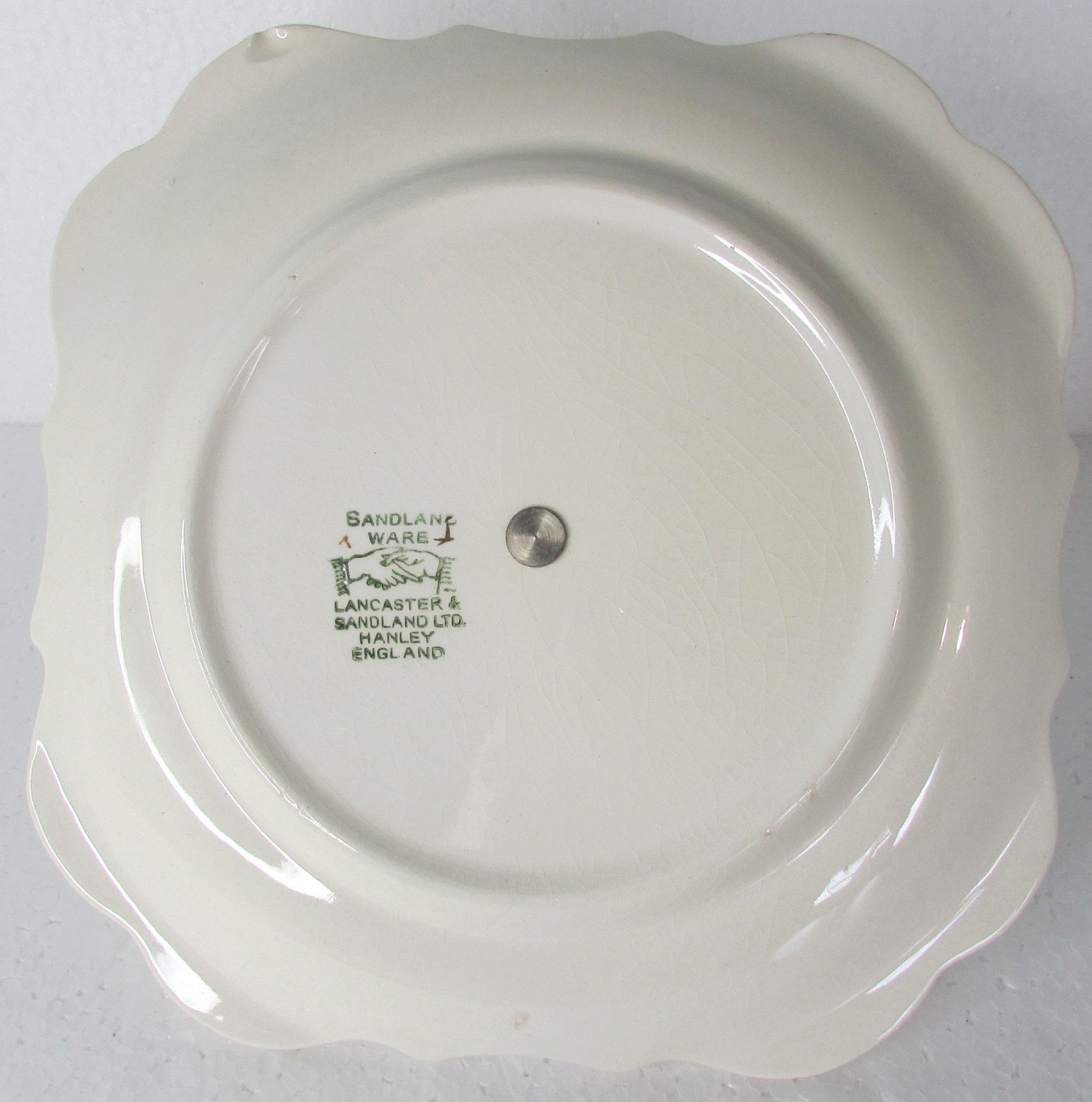 Vintage Very Rare Find, Sandland Ware in an Old World Garden Cake Stand ...
