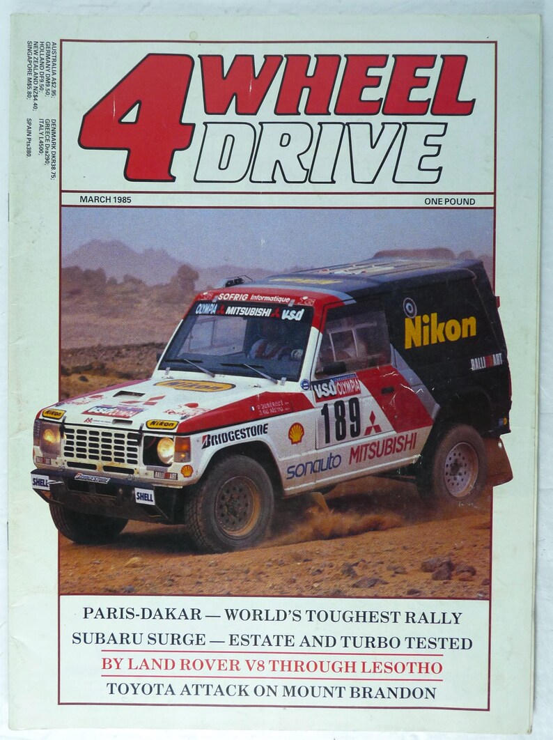 Vintage, 4 Wheel Drive Magazine, Dated March 1985 - Etsy