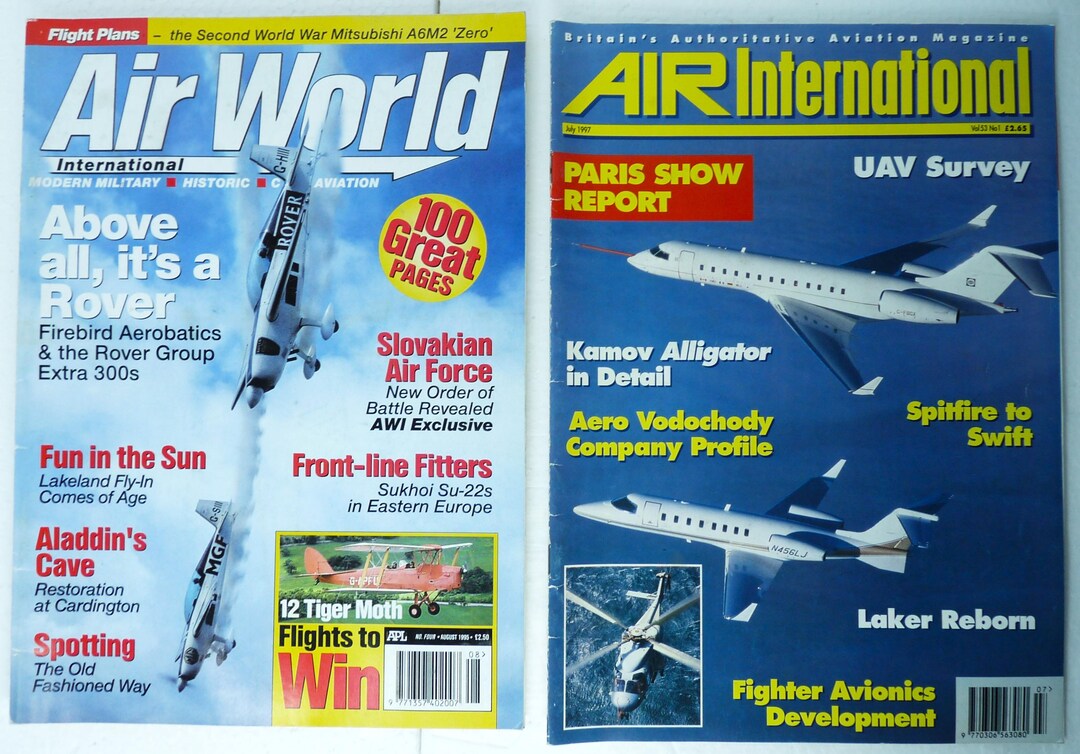 Vintage, Vintage Aircraft Magazine. Air International, Air World ...
