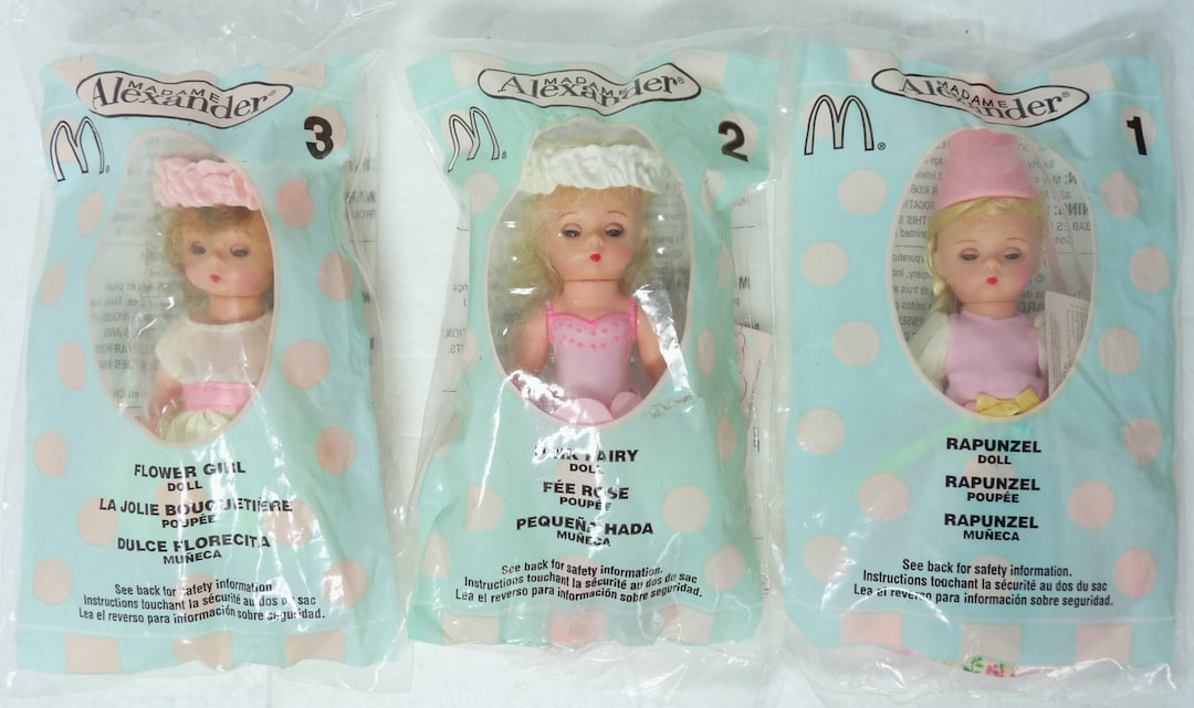 Vintage Mcdonalds Happy Meal Madam Alexander Dolls Series 1 2 3