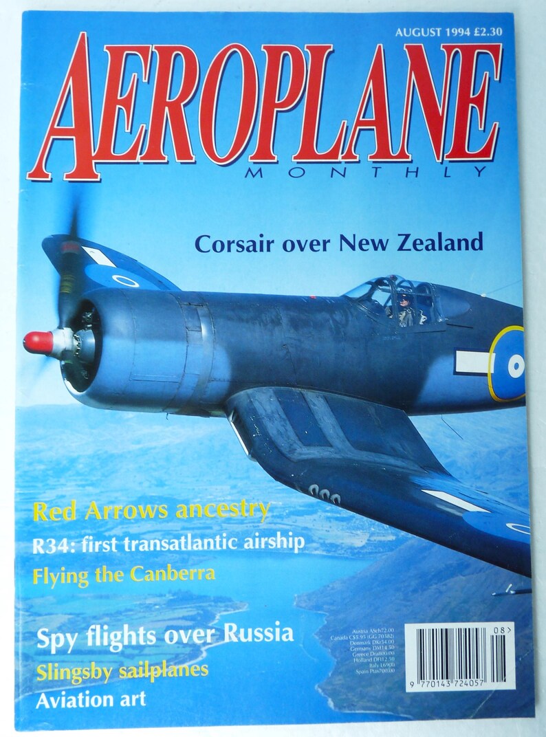 Vintage Rare Find, Aviation World, & Aeroplane Monthly Magazine. - Etsy