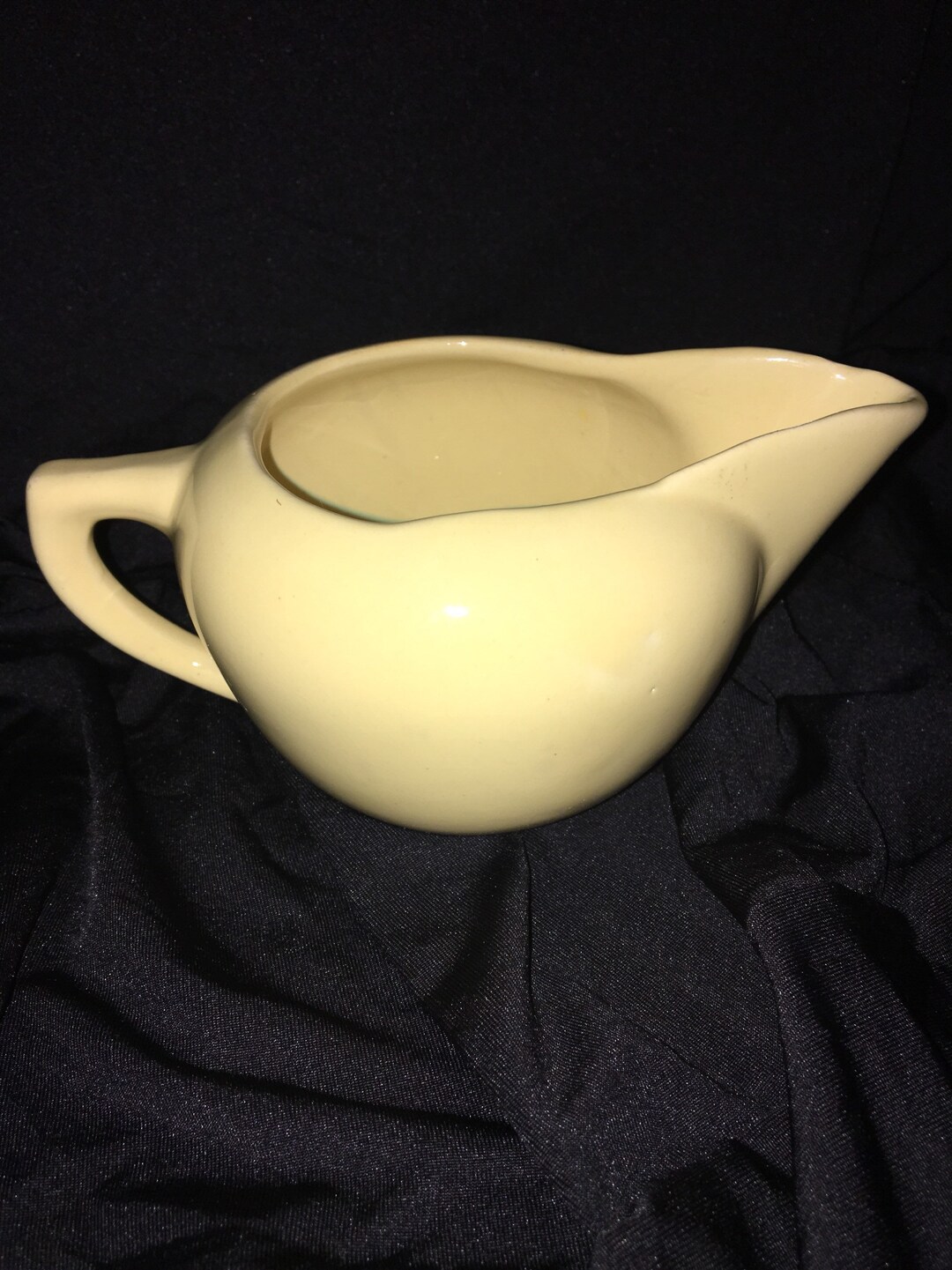 Bauer Yellow Plain Creamer - Etsy