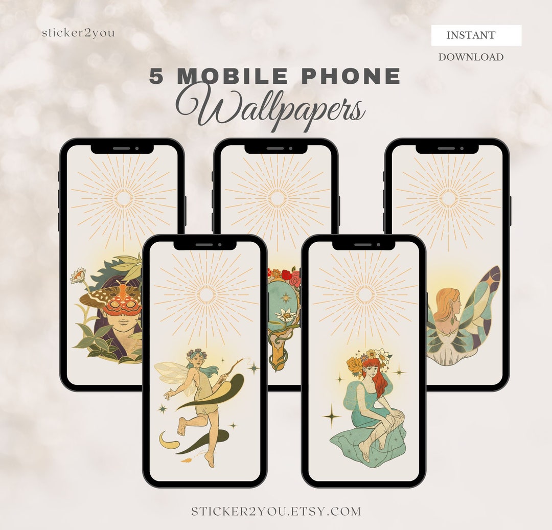 Fairy Mobile Phone Wallpaper Digital Instant Download Fairy Lovers ...
