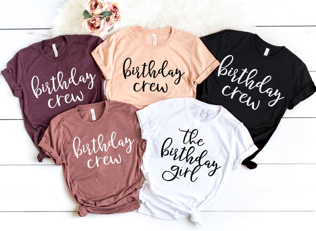 Birthday Crew Shirts Birthday Girl Group Birthday Squad - Etsy