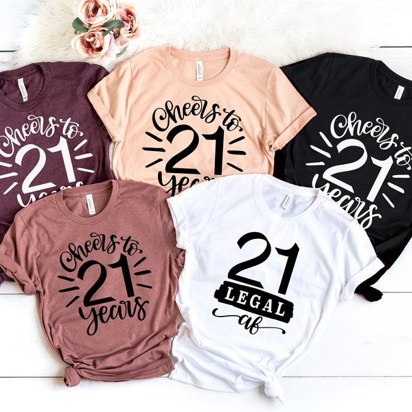 Cheers to 21 Years - Etsy