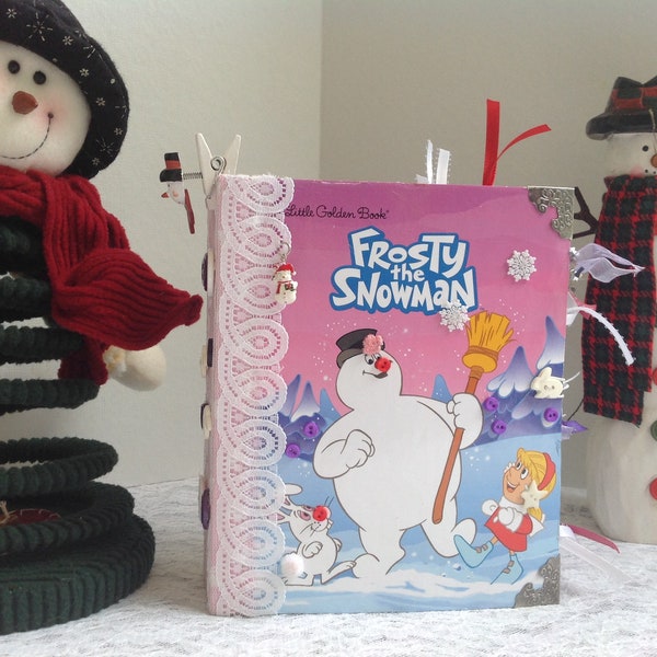 Book Snowman - Etsy