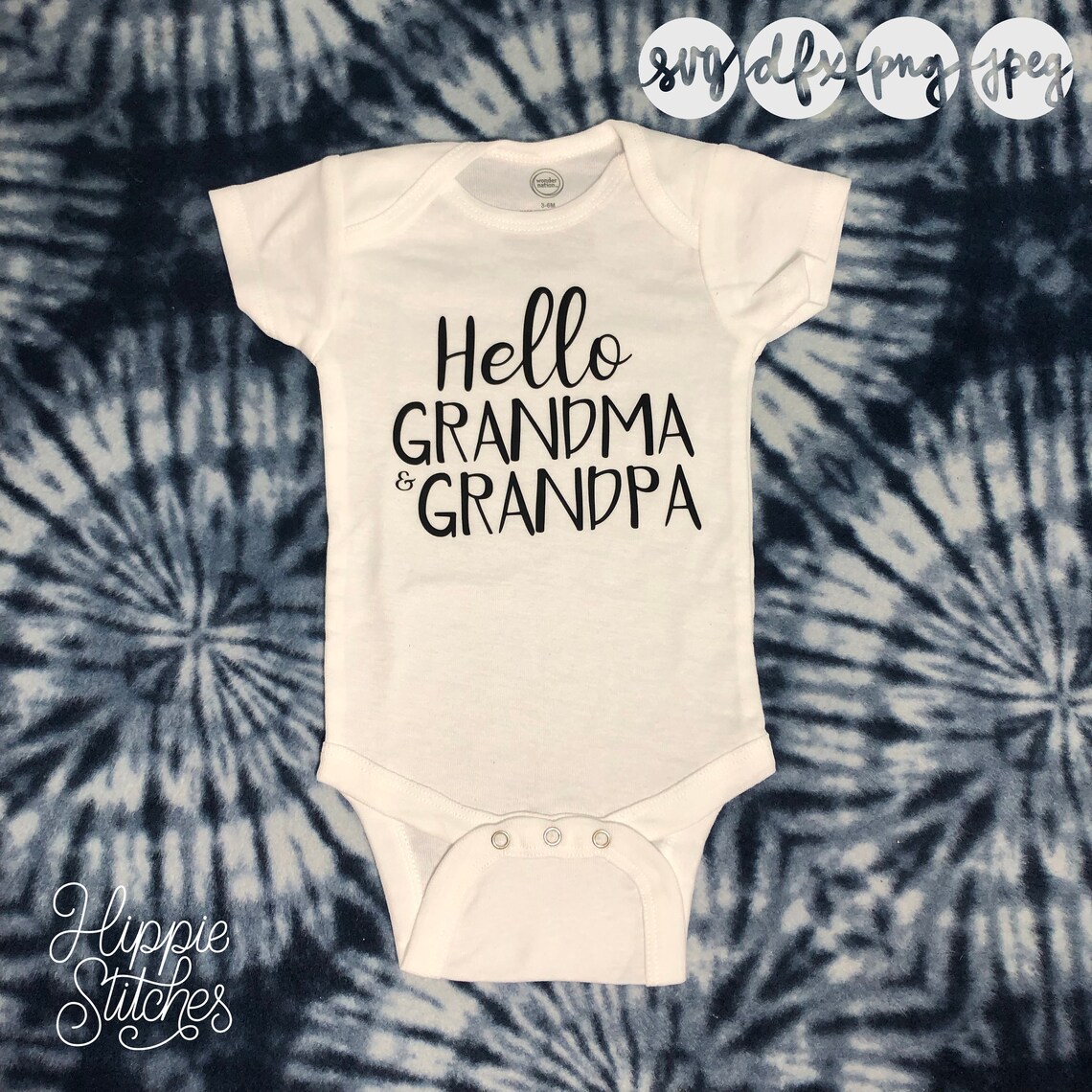 Hello Grandma and Grandpa Svg, Png, Jpg, Dxf, Silhouette Cut File ...