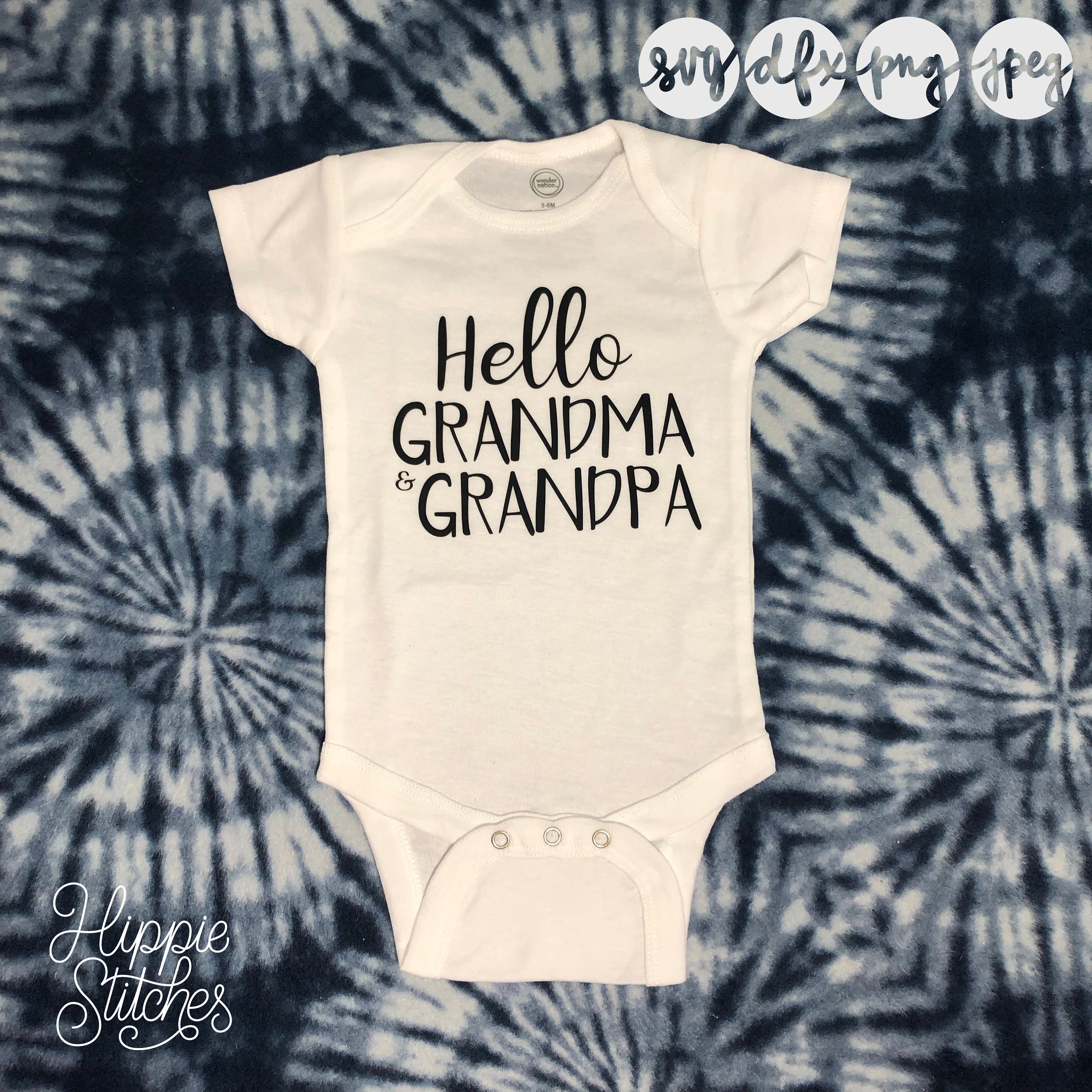 Hello Grandma And Grandpa Svg Png Dxf Silhouette Cut File