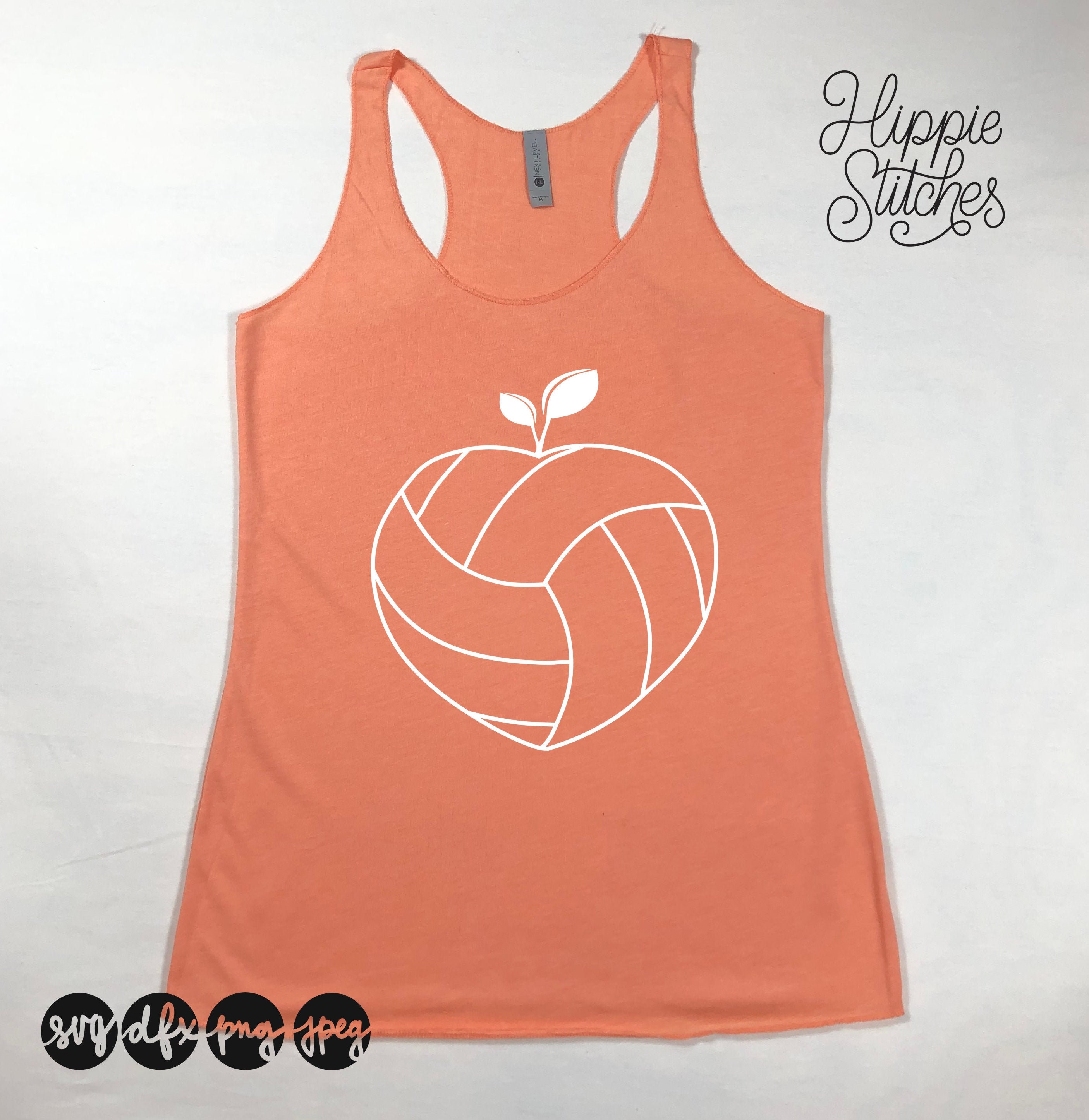 Volleyball Peach SVG, Png, Jpg, Dxf, Volleypeach Cut File, Silhouette ...