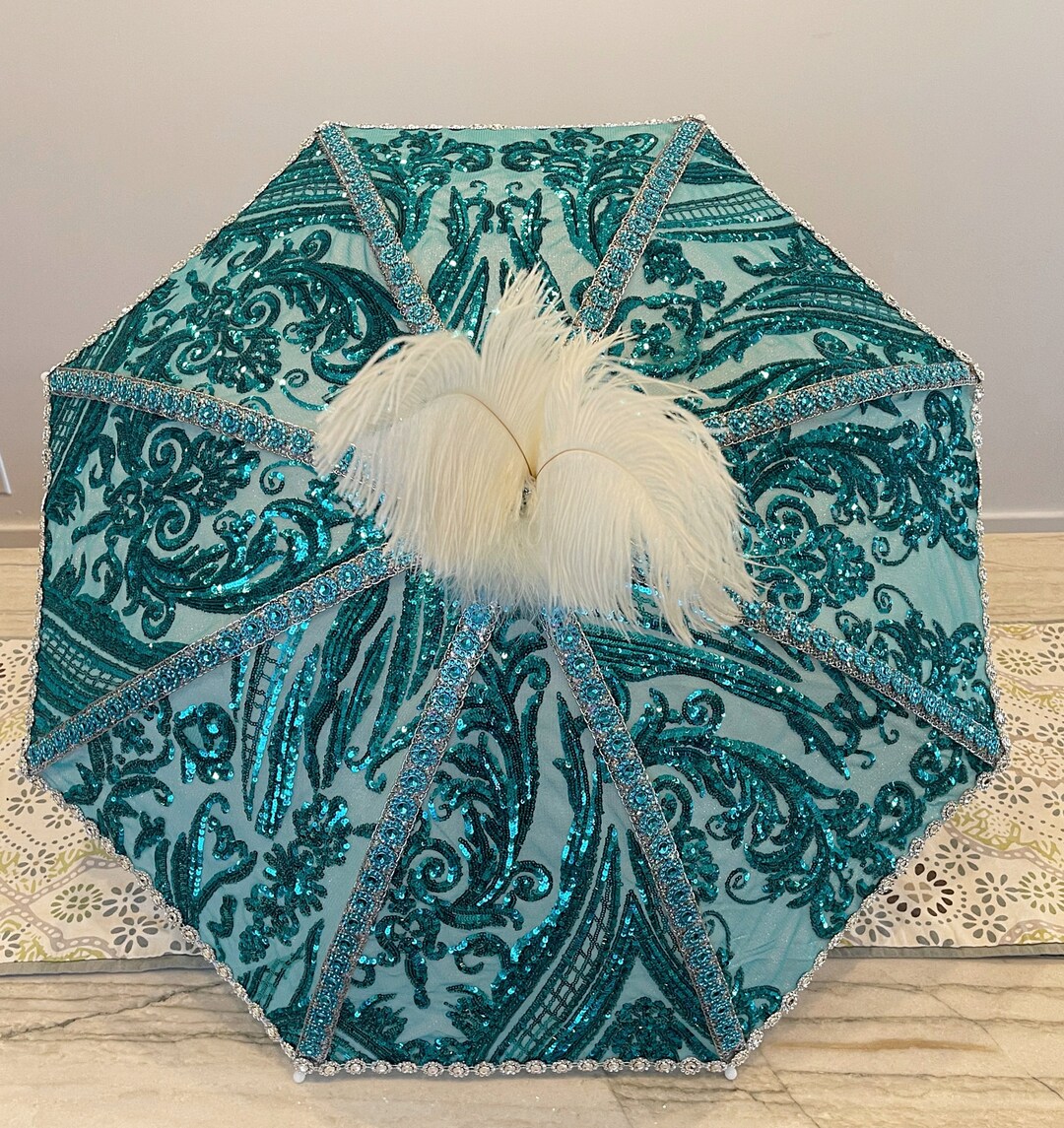 Second Line Umbrella, Second Line Umbrella Wedding, Sequin Lace, Second ...