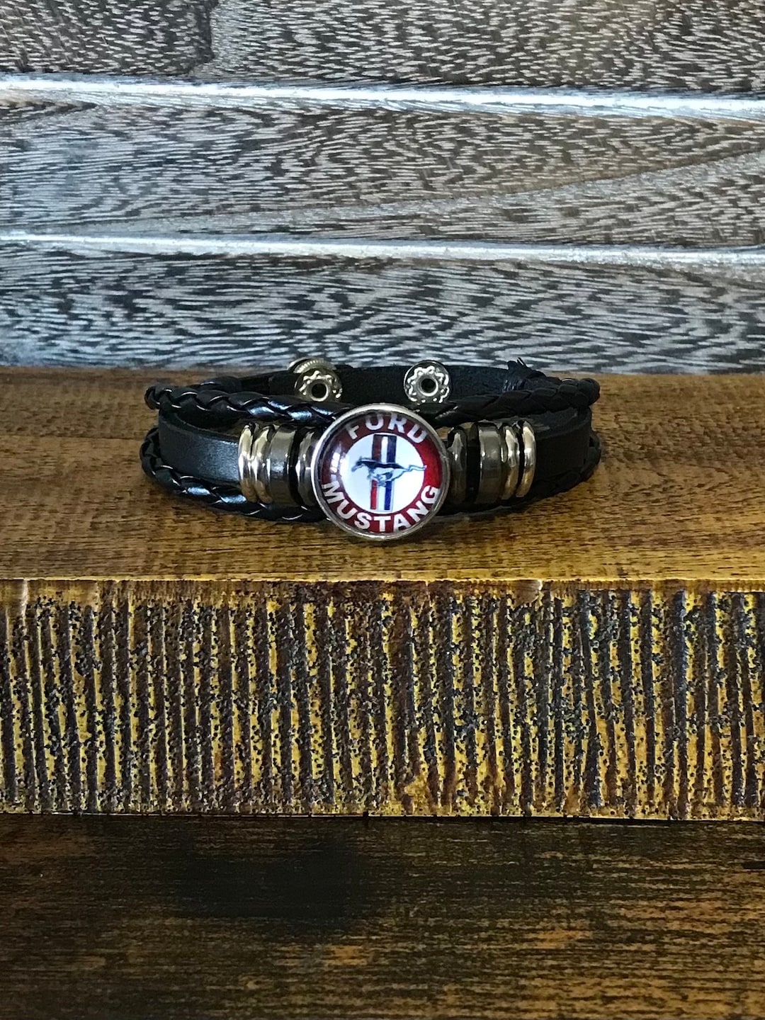 Bracelet With Ford Mustang Snap - Etsy