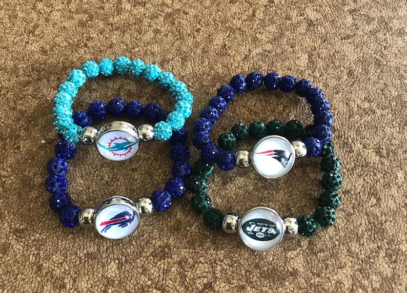 NFL Team Beaded Bracelets (all 32 Teams Available) - Etsy