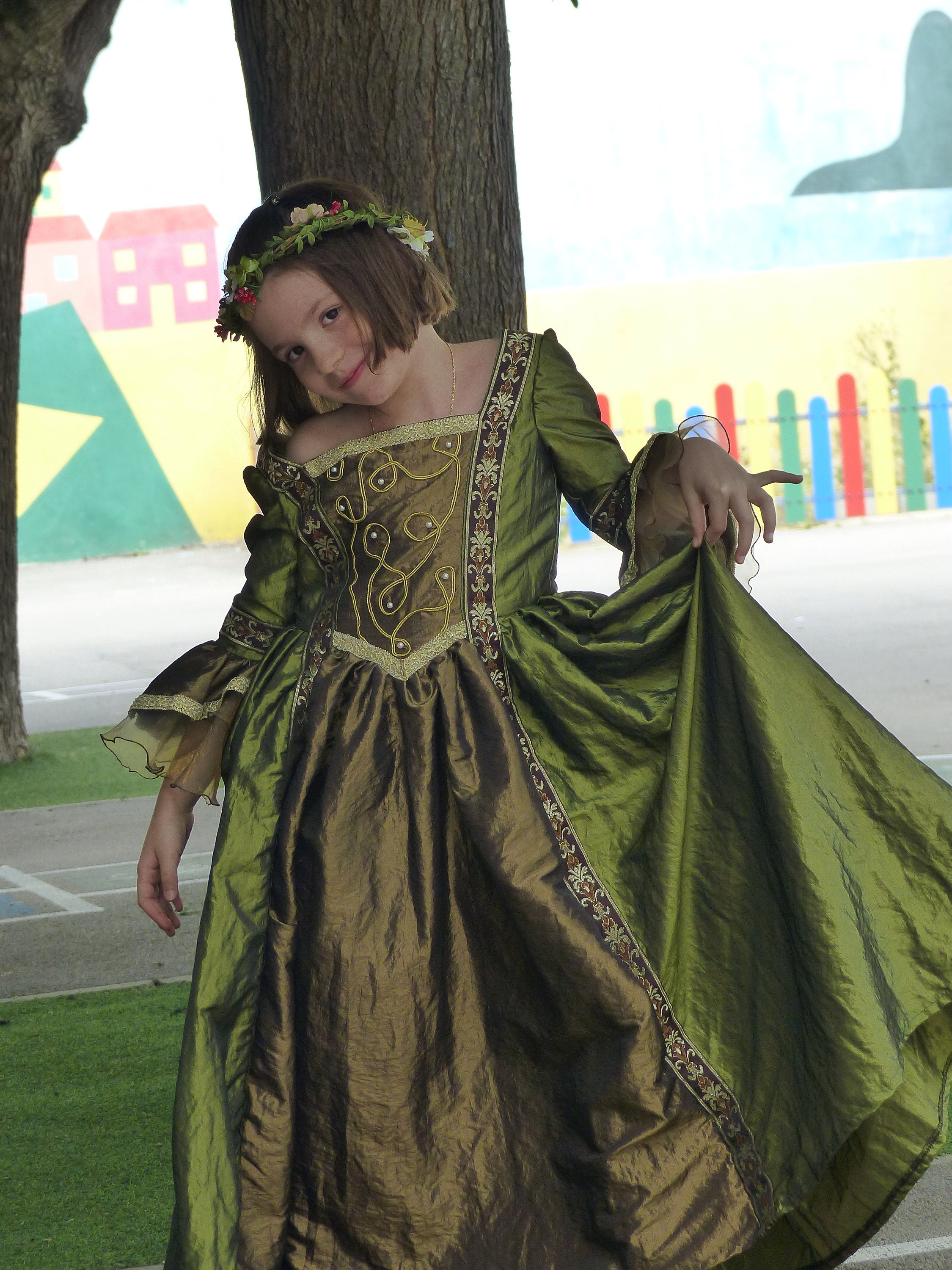 Lovelly Green and Brown 18th Century Dress - Délicate Robe XVIII Verte ...