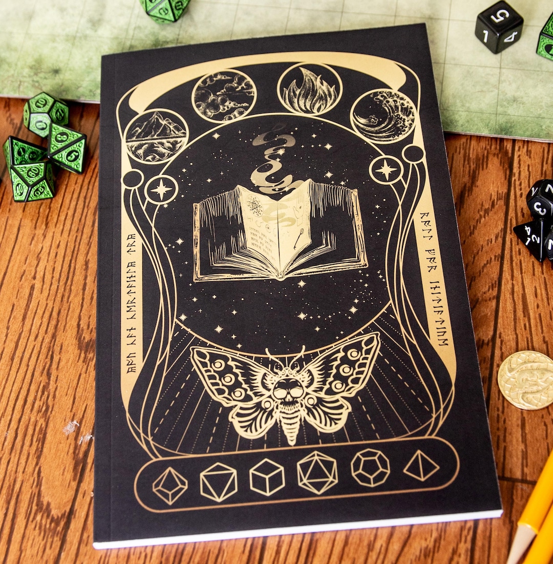 Magic TTRPG Character Journal & Session Notebook - Etsy