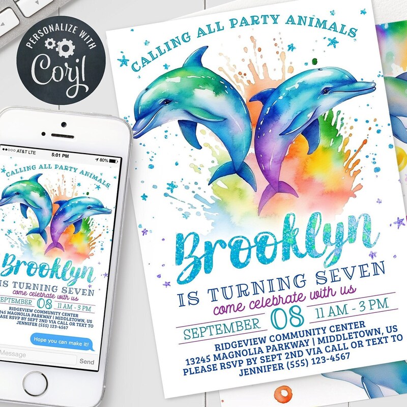 Dolphin Party - Etsy