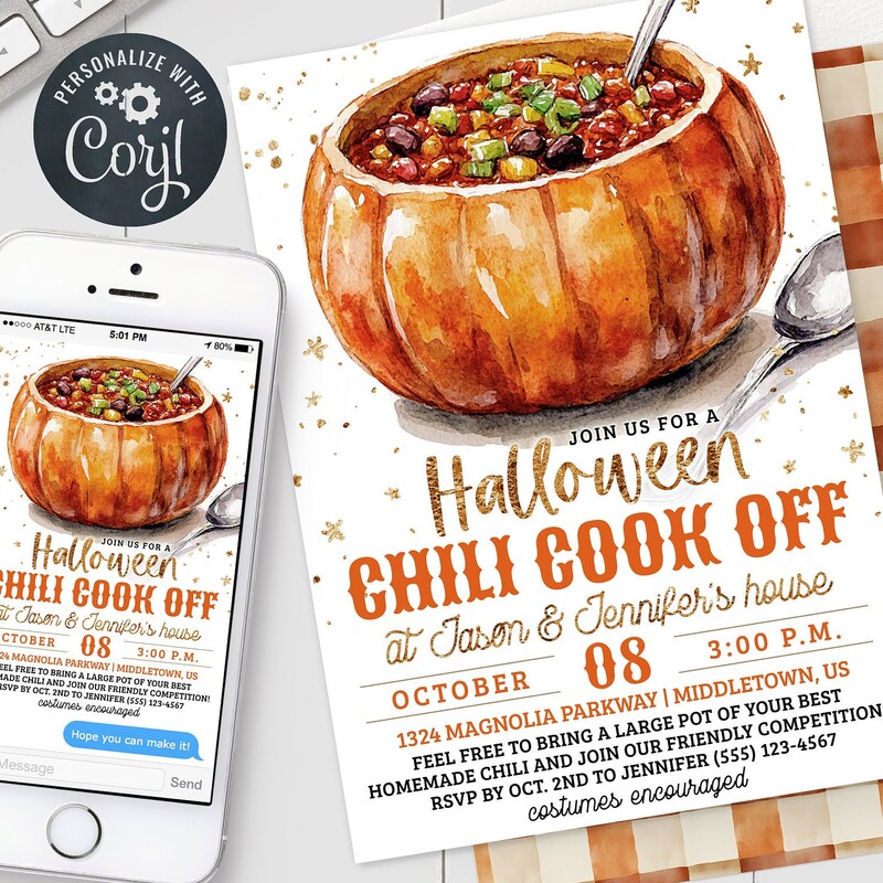 Pumpkin & Chili Party - Etsy