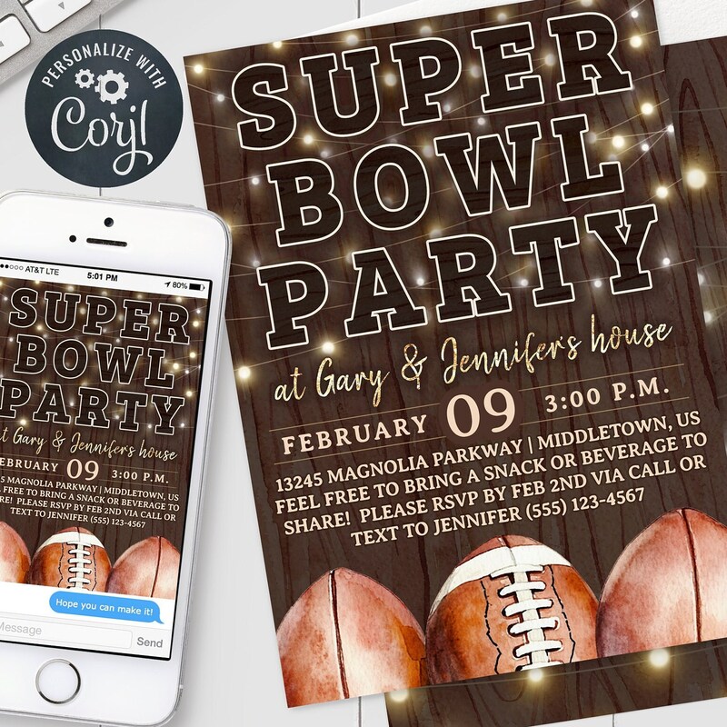 Super Bowl Party - Etsy