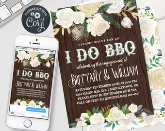 I Do BBQ Engagement Party Invitation - Etsy