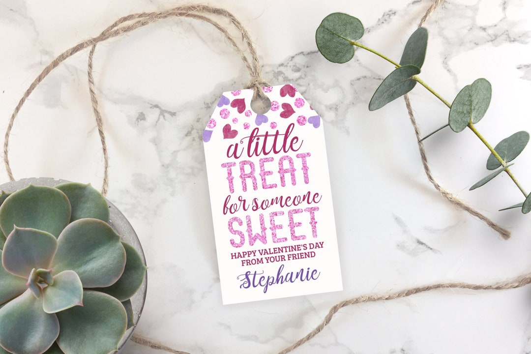 Valentine's Day Tag Avery 22802 Compatible Sweet Treat Valentine Gift ...