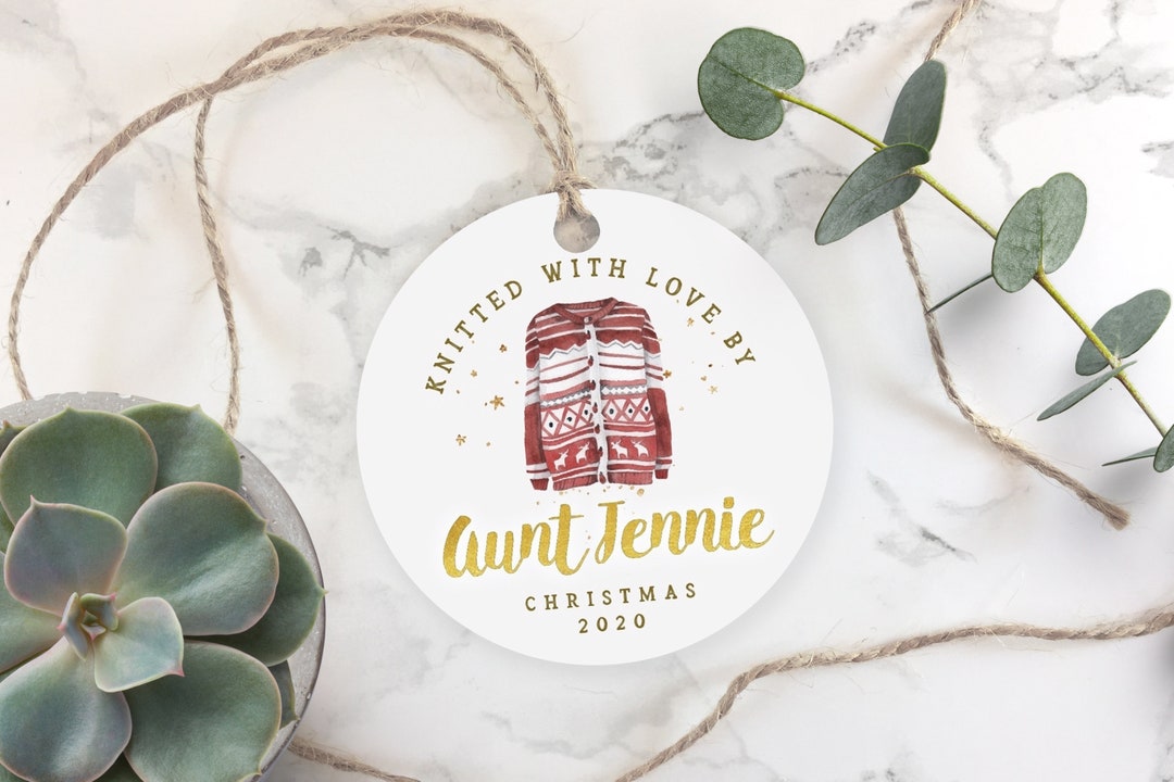 Knitting Gift Tag or Label Template: 'knitted With Love' Printable ...