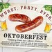 Oktoberfest Invitation wurst Party Ever - Etsy