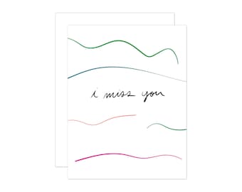 I Miss You This Much - Funny Card - General Greeting Card - Etsy
