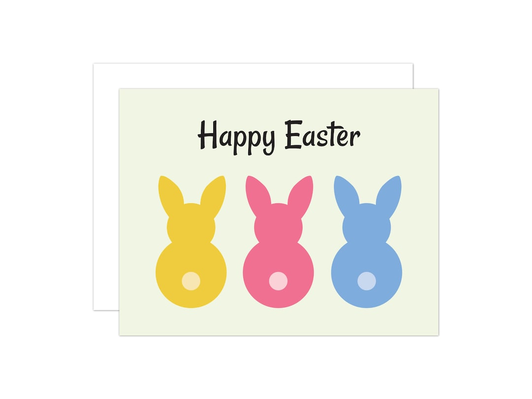 Easter Card, Happy Easter Greeting Card - Etsy