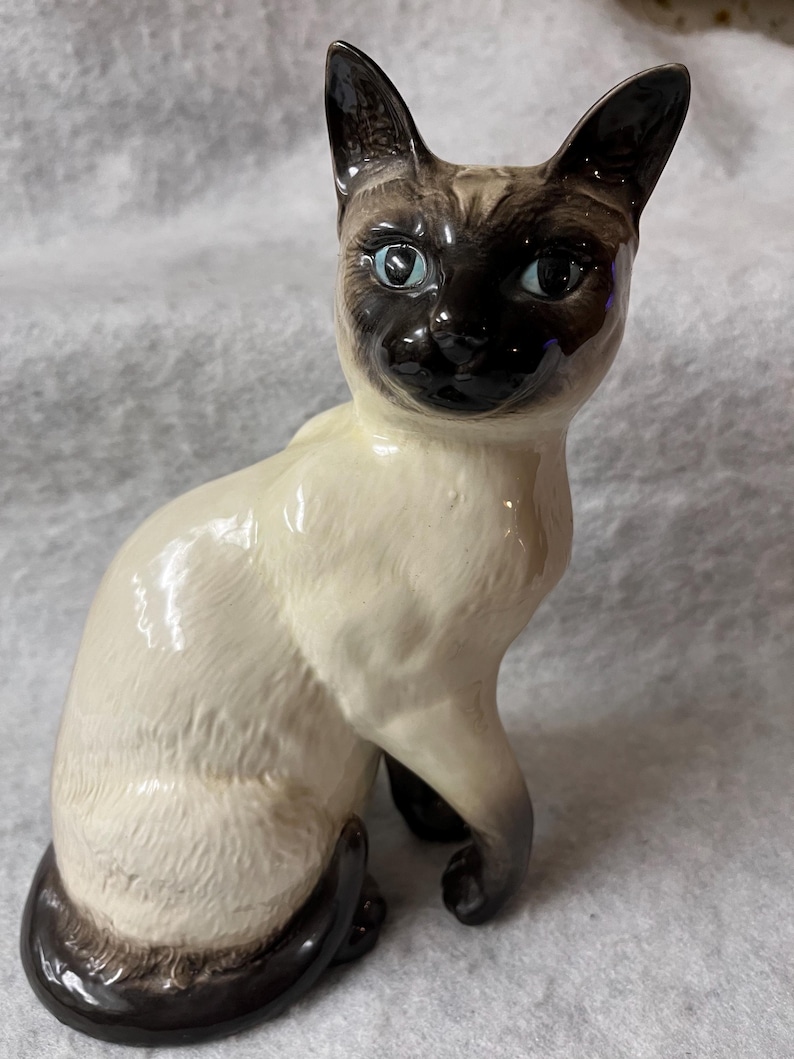Vintage Beswick England Siamese Cat 10” - Etsy