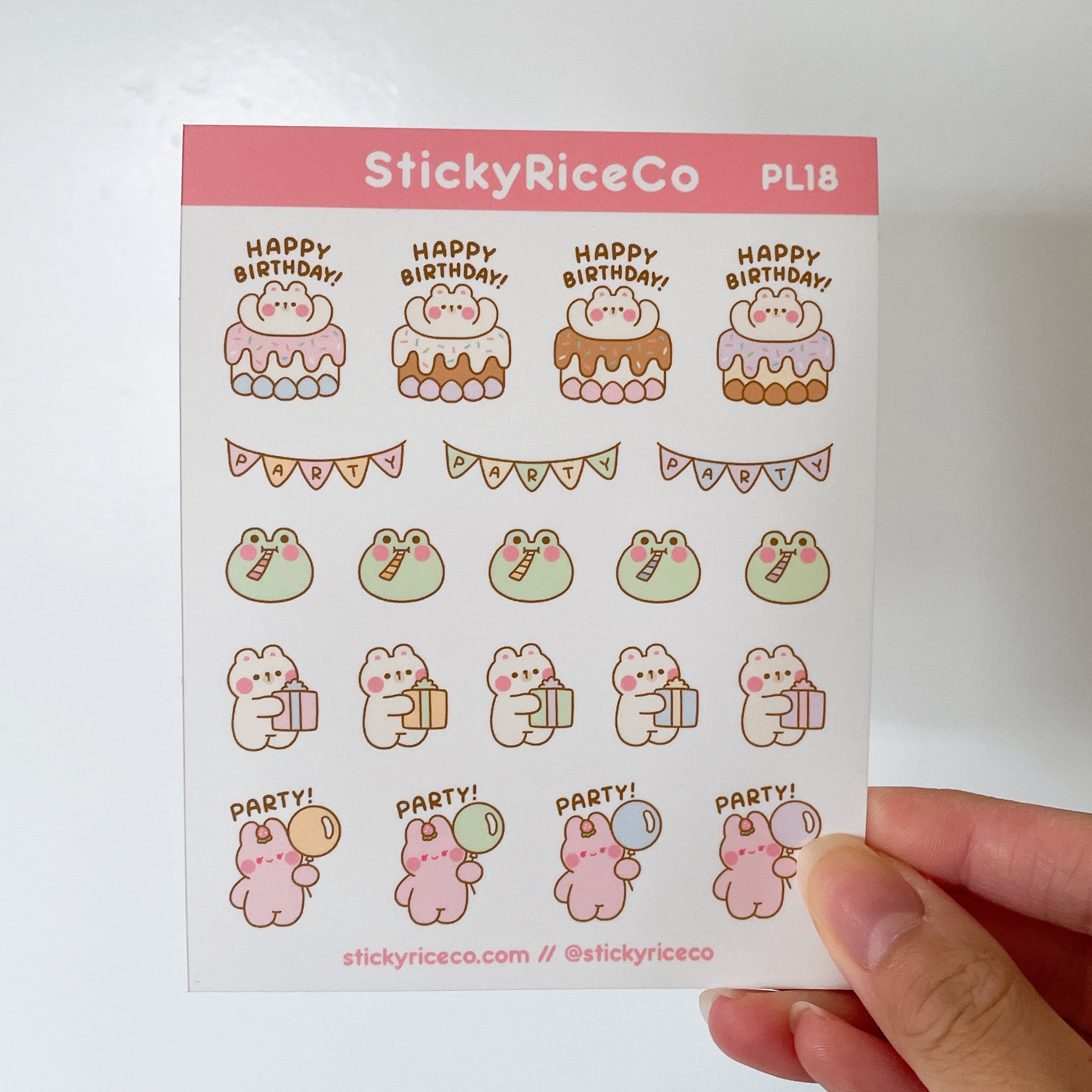 Stickers Paper Premium Luxe Matte Vinyl Stickers Birthday Party Planner ...