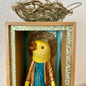 One of a Kind Art Box - Mary Canary - Etsy
