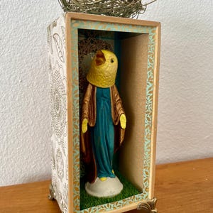 One of a Kind Art Box - Mary Canary - Etsy