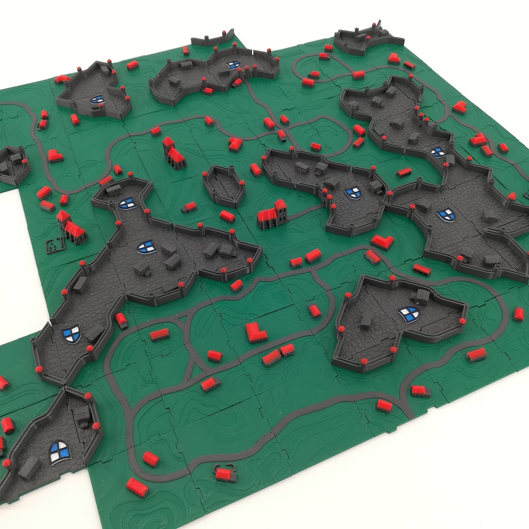 Carcassonne Tiles Pack - 72 Pieces - Etsy