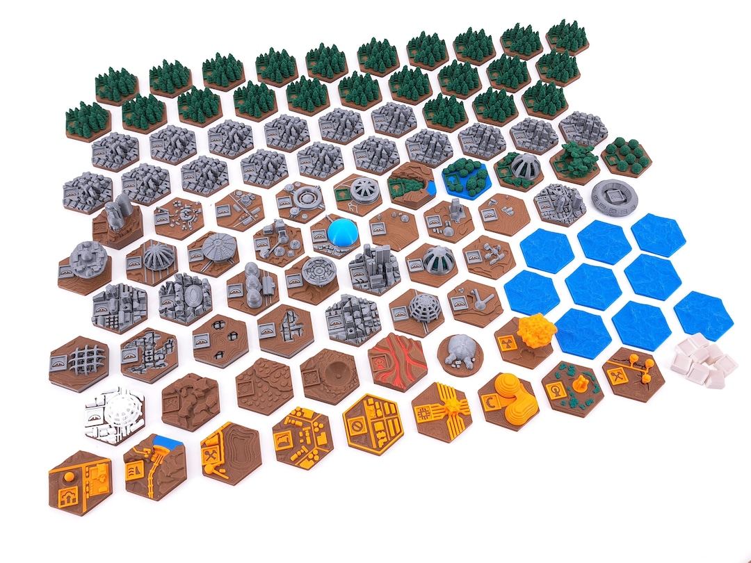 Terraforming Mars Tiles Pack - 97 Tiles - Etsy