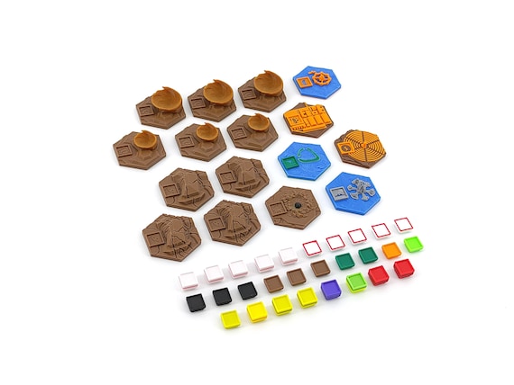 Terraforming Mars Ares Tiles Pack 16 Tiles | Etsy