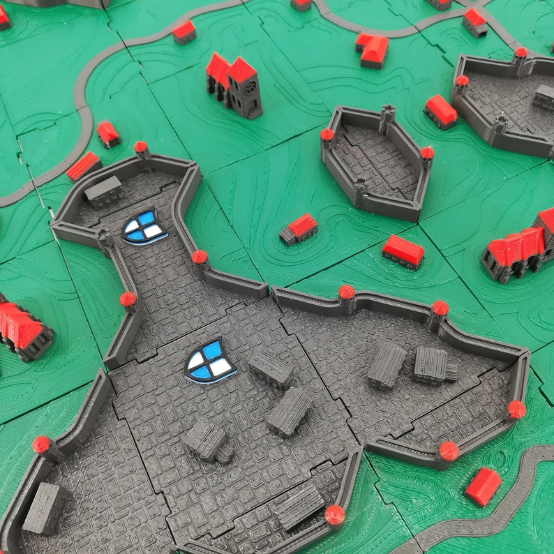 Carcassonne Tiles Pack 72 Pieces - Etsy Ireland