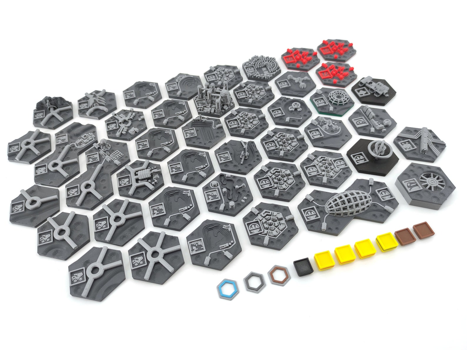 Terraforming Mars - the Moon Tiles Pack - 44 Tiles - Etsy