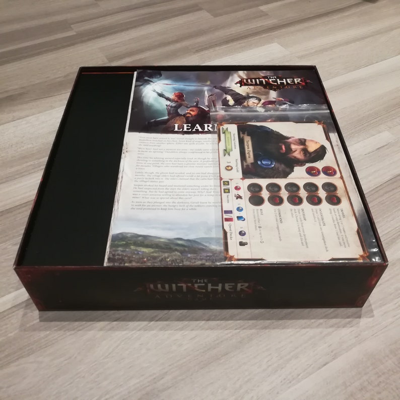 Witcher Adventure Game Board Game Insert | Etsy