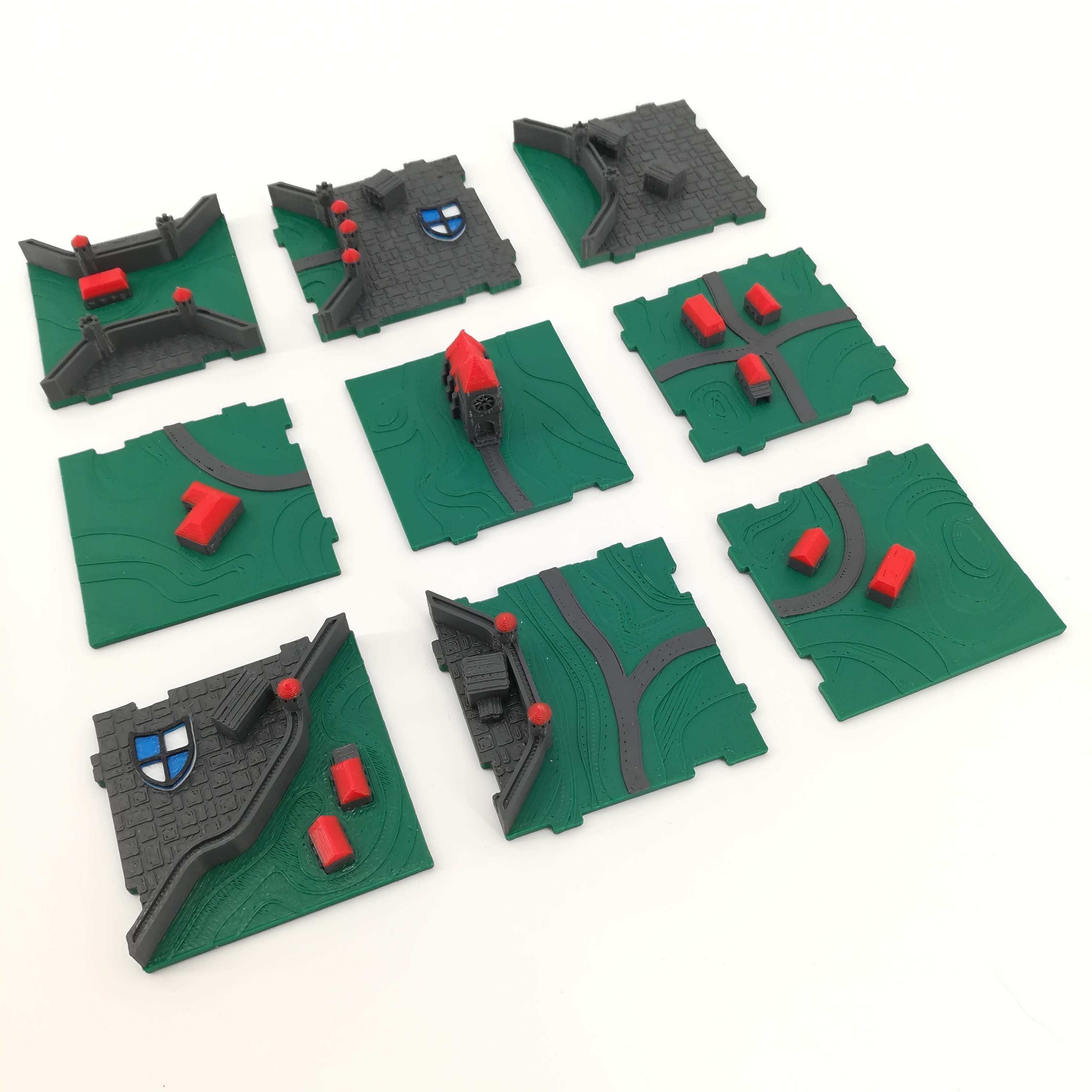 Carcassonne Tiles Pack - 72 Pieces - Etsy