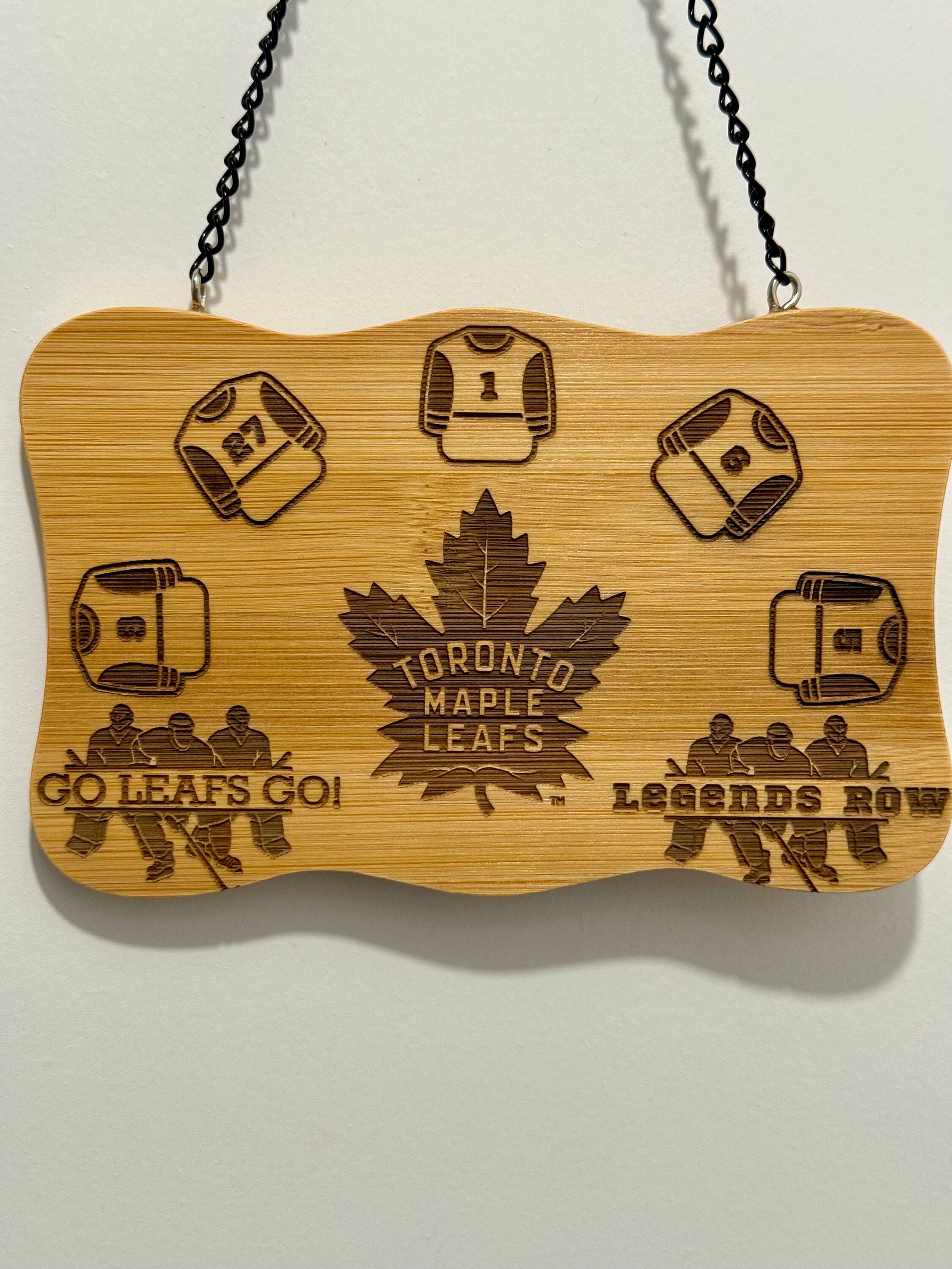 Engraved Door Hanging Hockey Sign - Toronto Maple Leafs Legends Row ...