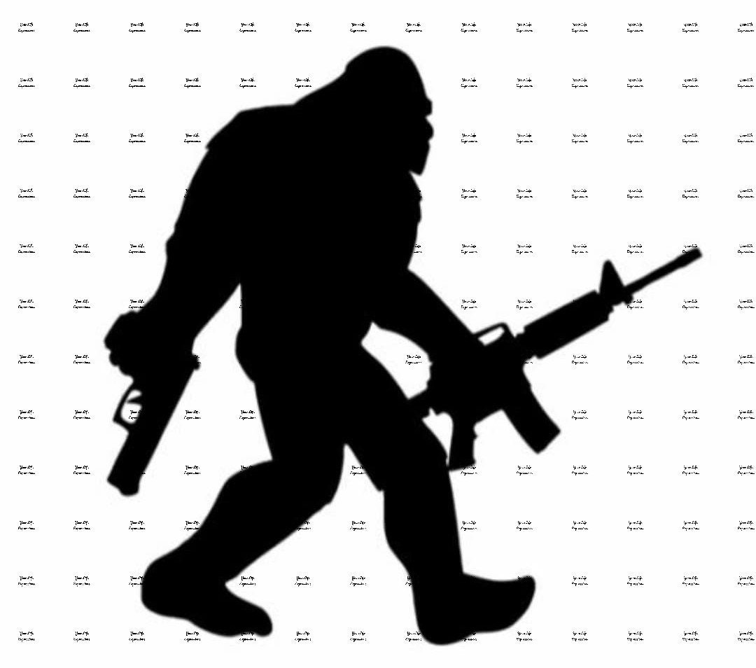 Sasquatch Bigfoot Bigfoot Gifts Bigfoot Christmas Bigfoot and Guns ...