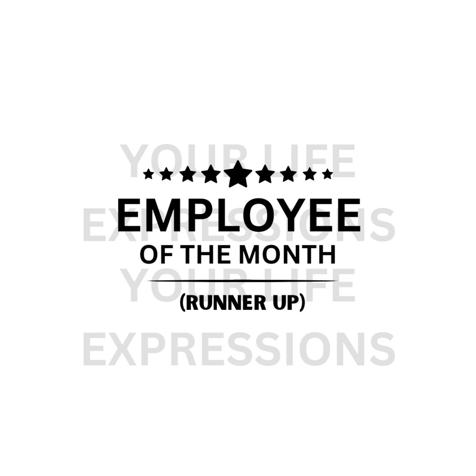 Employee of the Month Runner up Svg, Employee Appreciation Mug ...