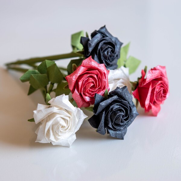 Handmade Paper Rose - Etsy