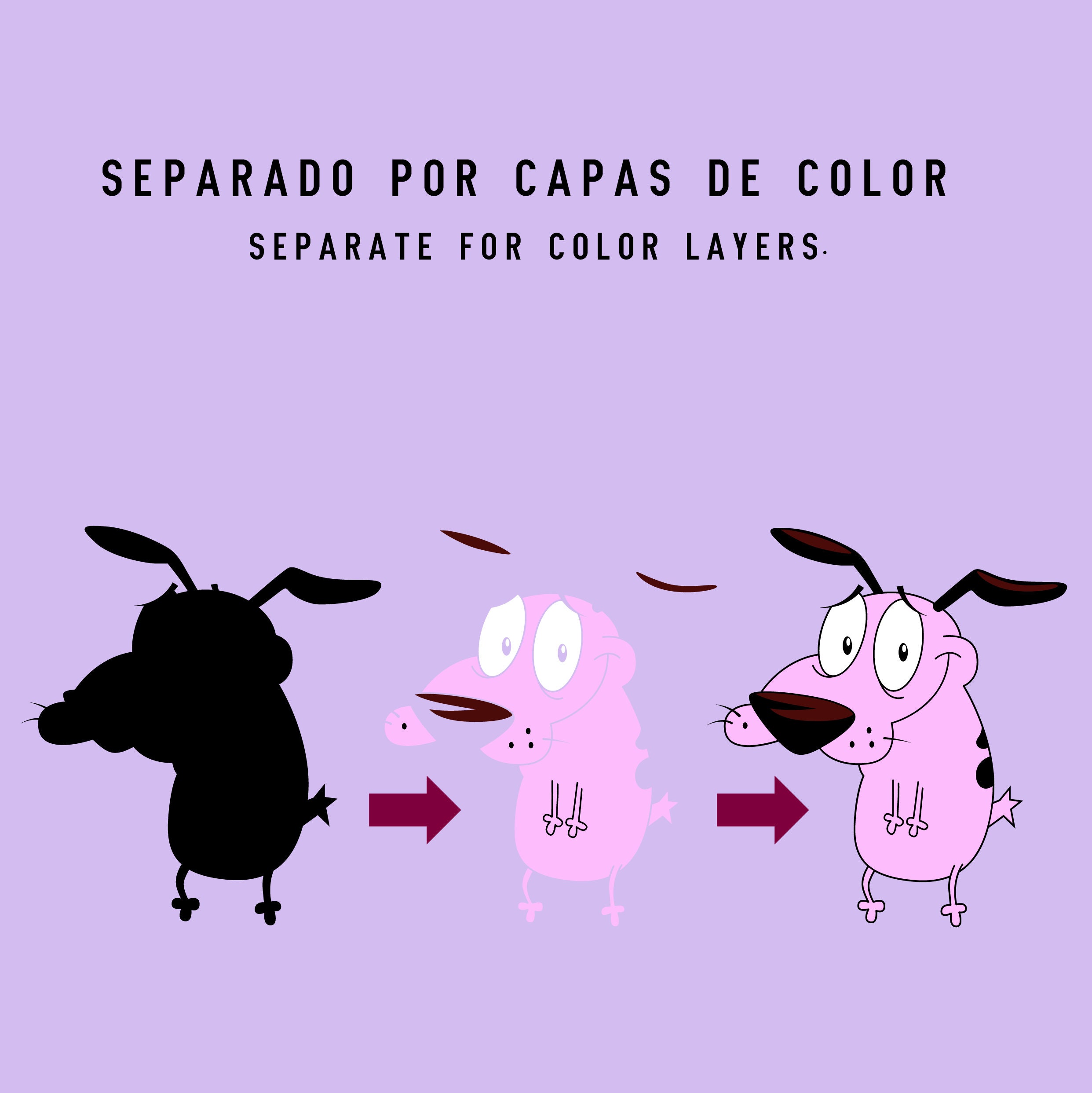 Courage the Cowardly Dog 7 Pack Eps Svg Png & Dxf - Etsy