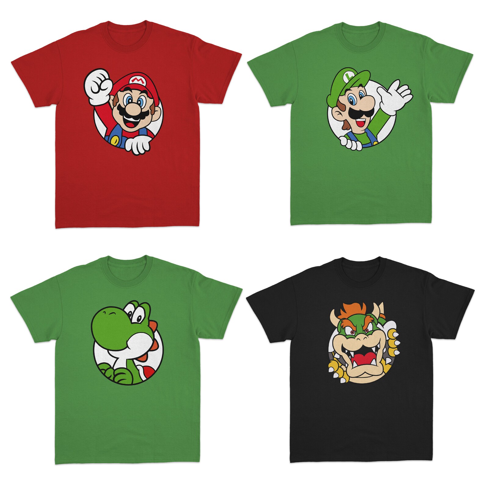 Super Mario Characters Face Pack Svg, Eps, Png and Pdf - Etsy