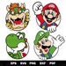 Super Mario Characters Face Pack Svg, Eps, Png and Pdf - Etsy