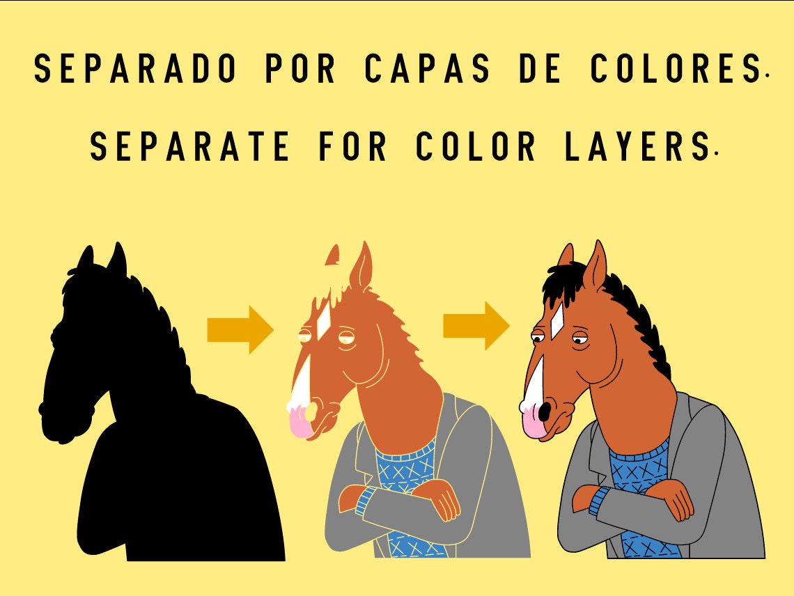 Bojack Horseman 16 Pack Eps Svg Png & Dxf - Etsy
