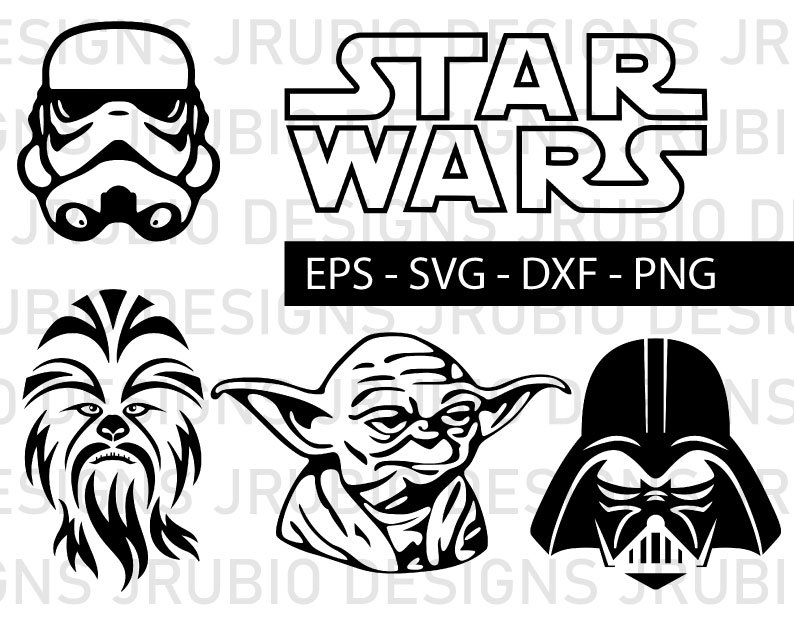 Star Wars Pack Eps Svg Png & Dxf - Etsy