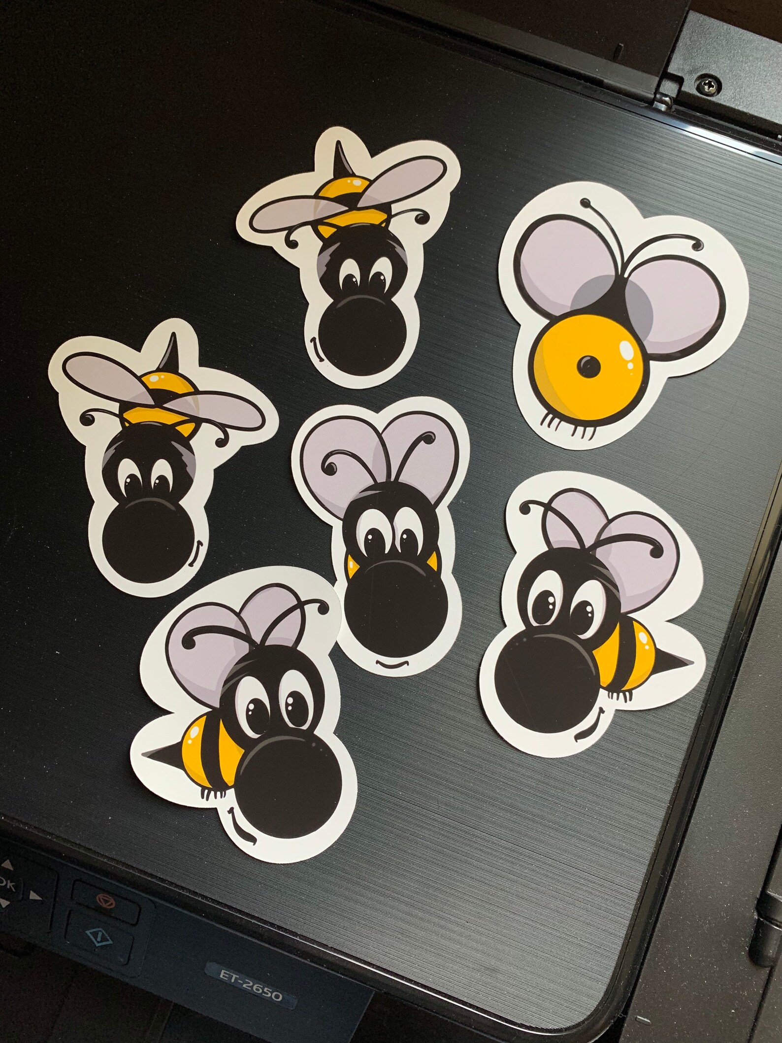 Bubbee Bee Sticker Pack. Cute Bumble Bee. Gift for Sticker - Etsy