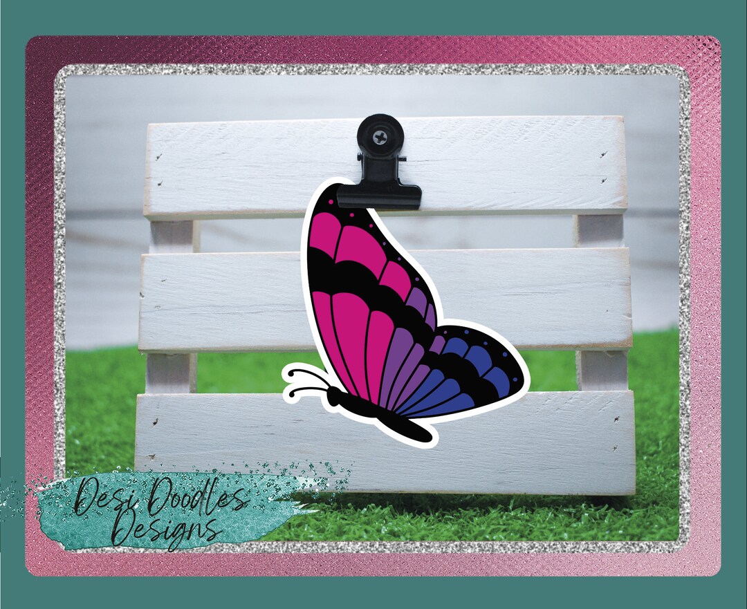 Pride Butterfly Stickers, Subtle Pride Stickers, Cute Laptop Decals ...